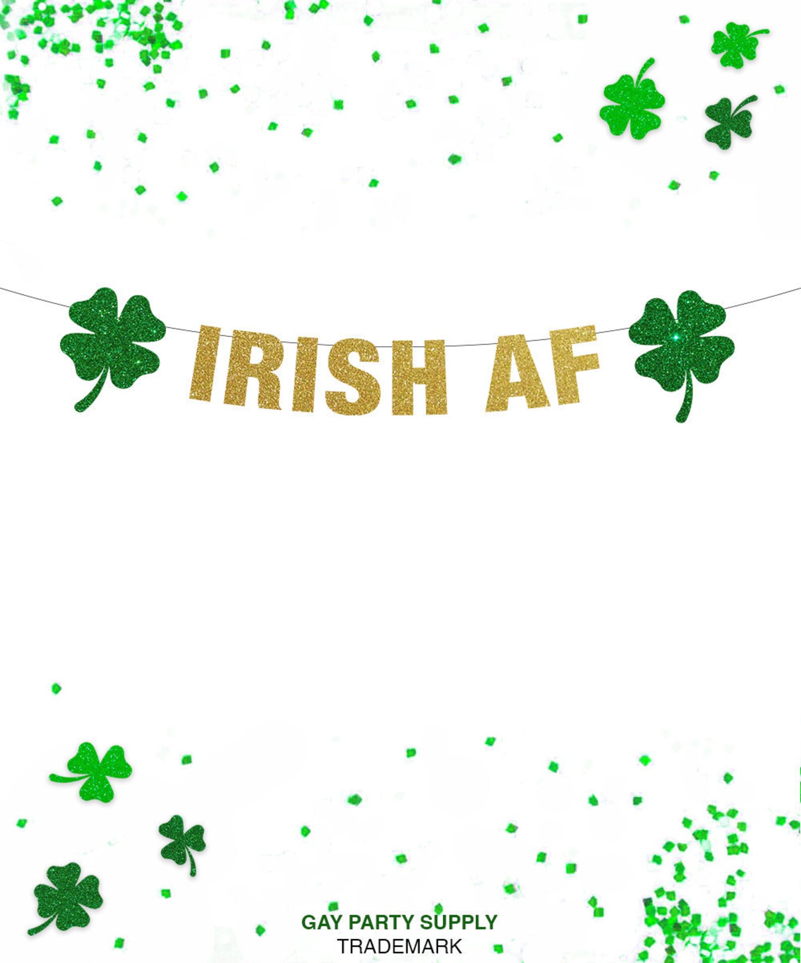 Eat Drink and Be Irish Banner St Patricks Day Decorations - Etsy
