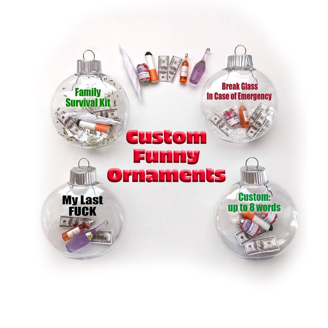 Funny Adult Christmas Ornament Custom Personalized 2023, Beer, Wine ...