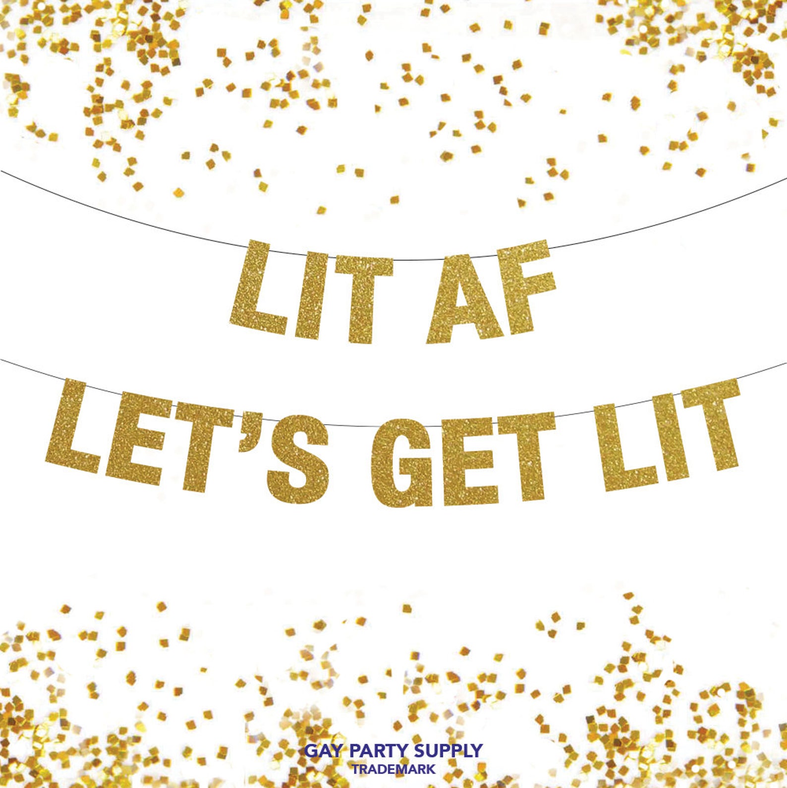 Lit AF Banner Let's Get Lit Banner Lit AF Lit Sign - Etsy