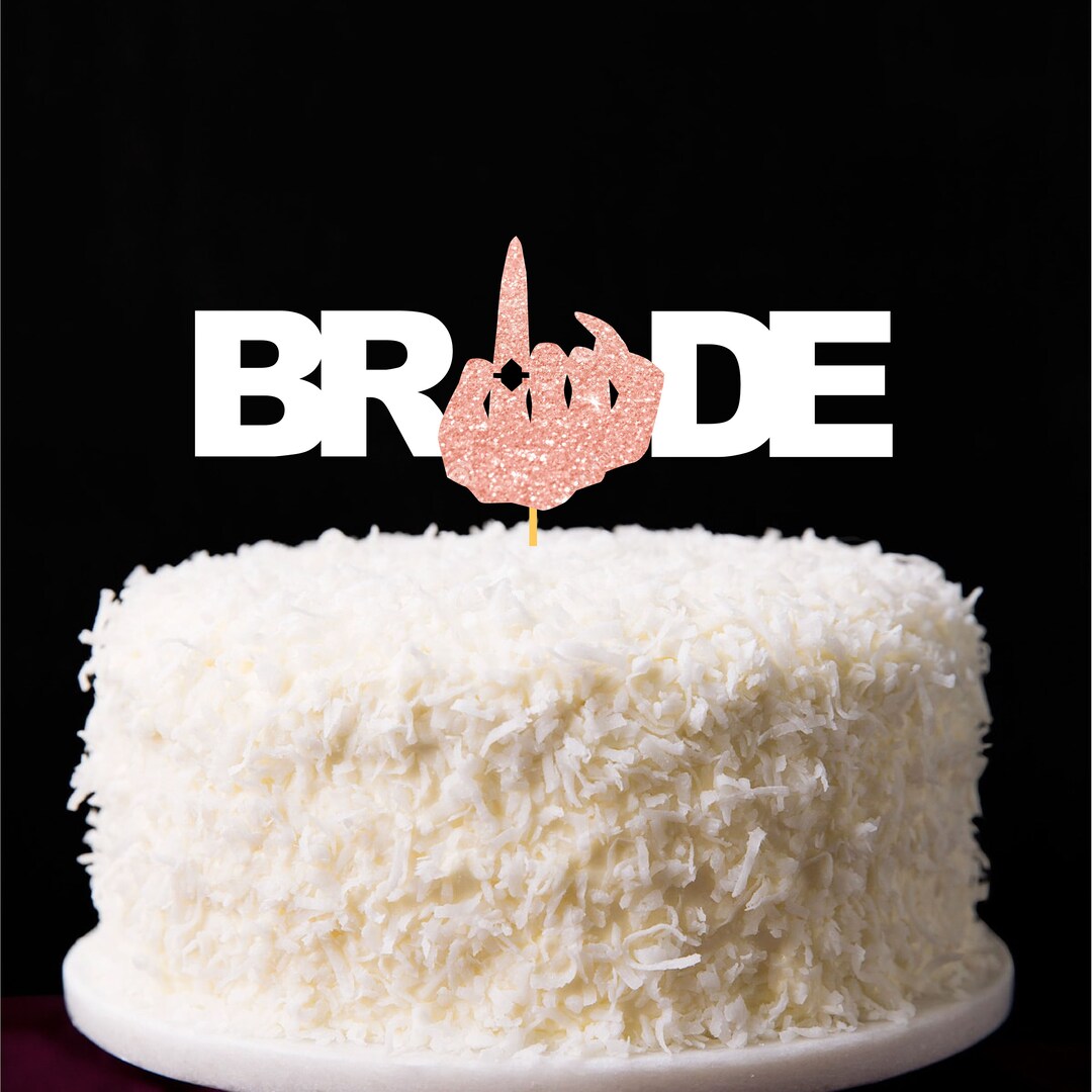 Ring Finger Cake Topper, Bachelorette Party Banner, Bride or Die ...
