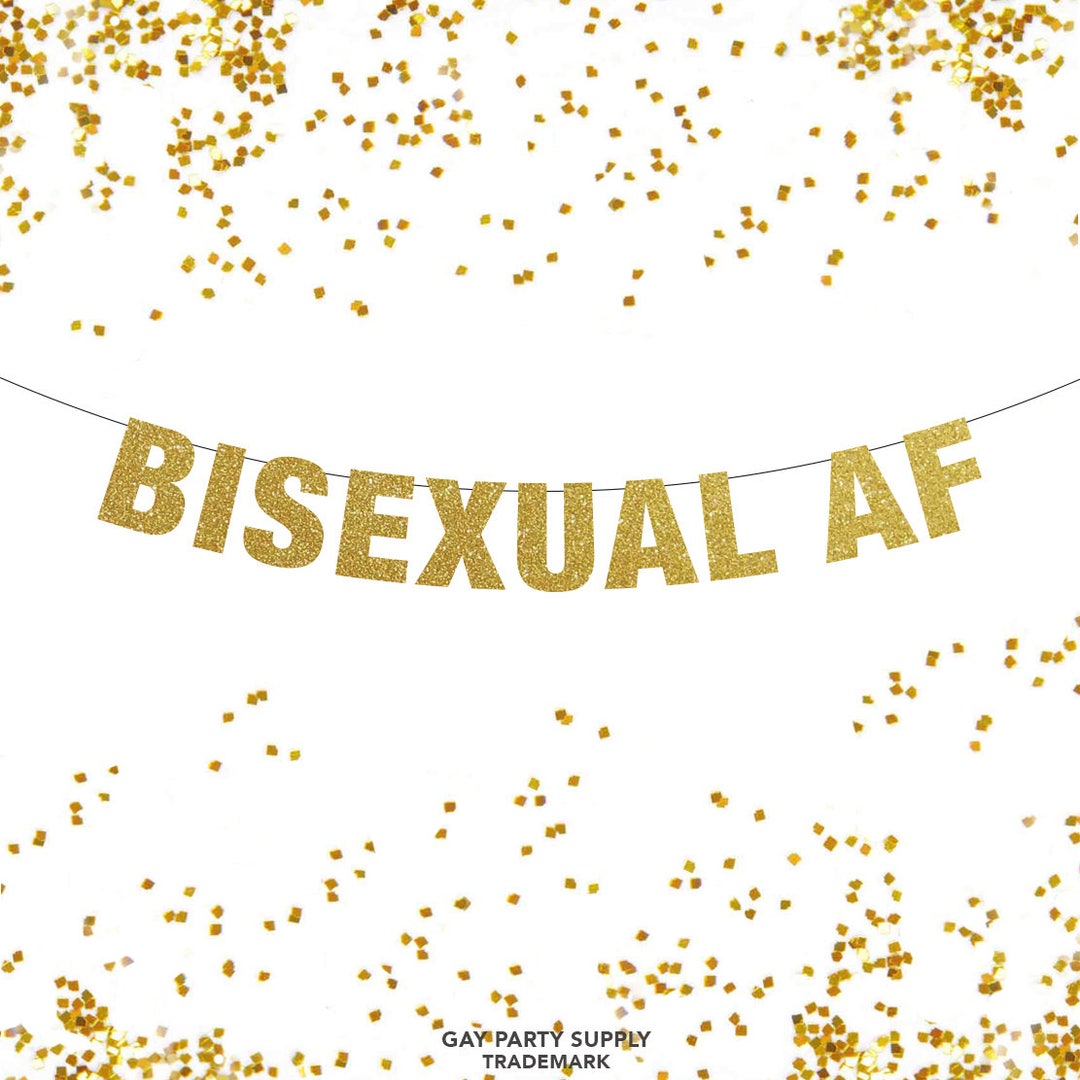 Bisexual AF Banner, Bisexual Banner, Bisexual Bachelor Party, Bisexual ...