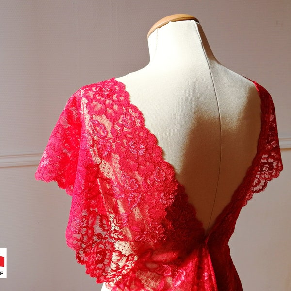 Red Lace Trim - Etsy