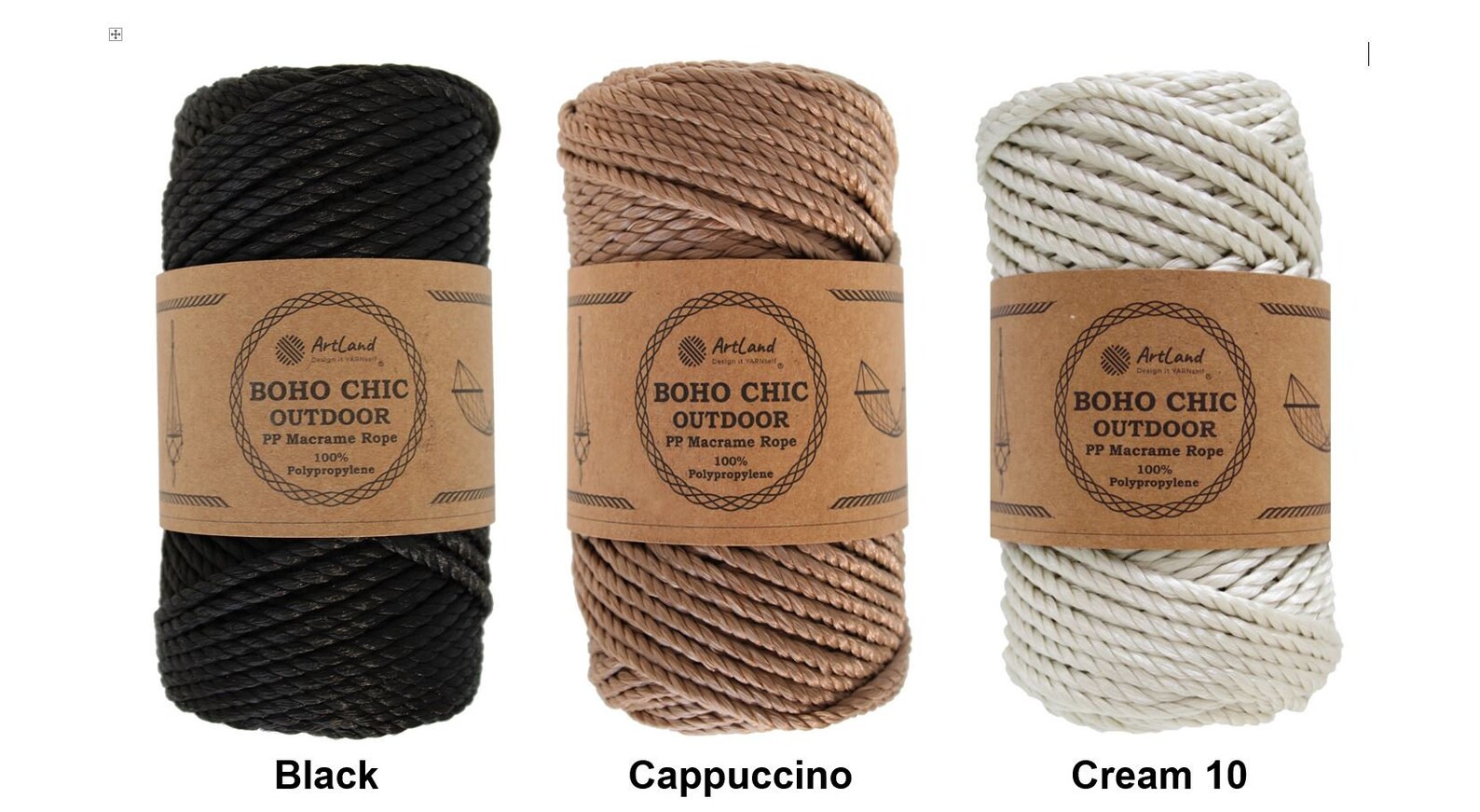 Macrame Polypropylene Boho Chic OUTDOOR 4 Mm PP 3 Ply Twisted Macrame ...