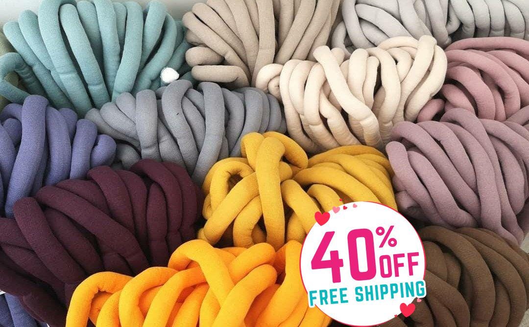 Chunky Cotton Yarn Maxi Cotton Big Cotton Arm Knitting Yarn Tube Yarn ...