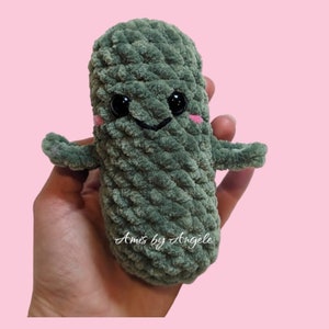 Crochet PATTERN No-sew Emotional Support Pickle - Etsy