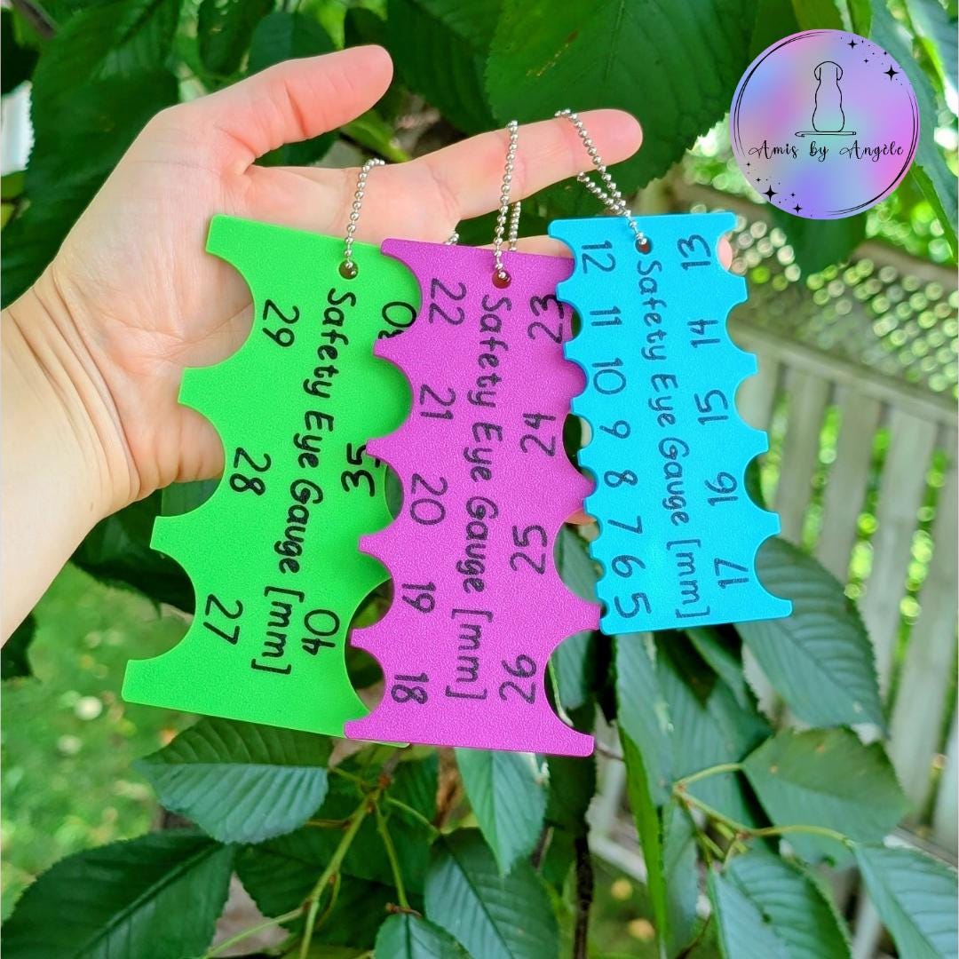 Safety Eye Gauge (measuring Tool for 5mm-40mm Eyes) - Etsy