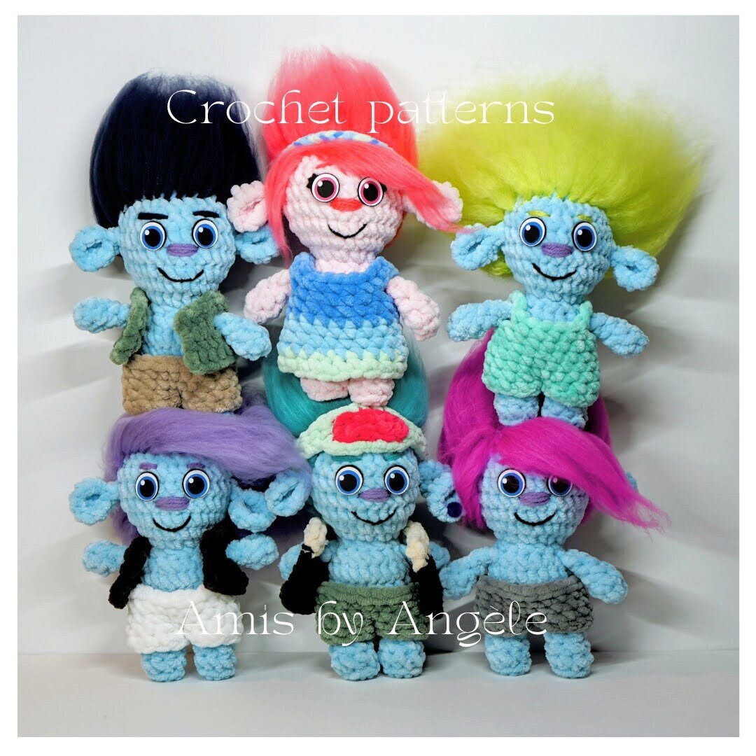 No-sew Crochet PATTERN Band of Goblins 6 Patterns - Etsy