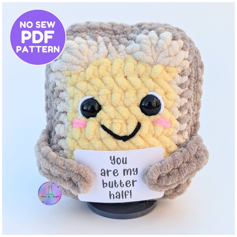 No-sew Crochet PATTERN - Lovable Toast - Etsy