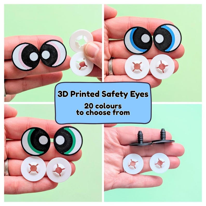 Safety Eyes - 3D Printed - Crescent Eyes - Etsy