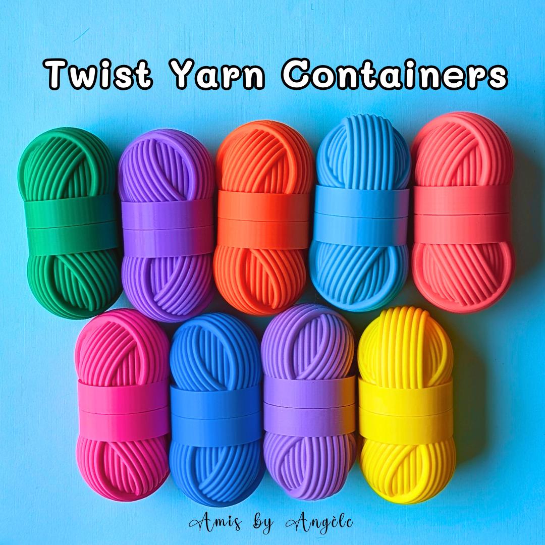 Yarn Skein Container - 3D Printed - Twistable Stitch Marker Notions ...