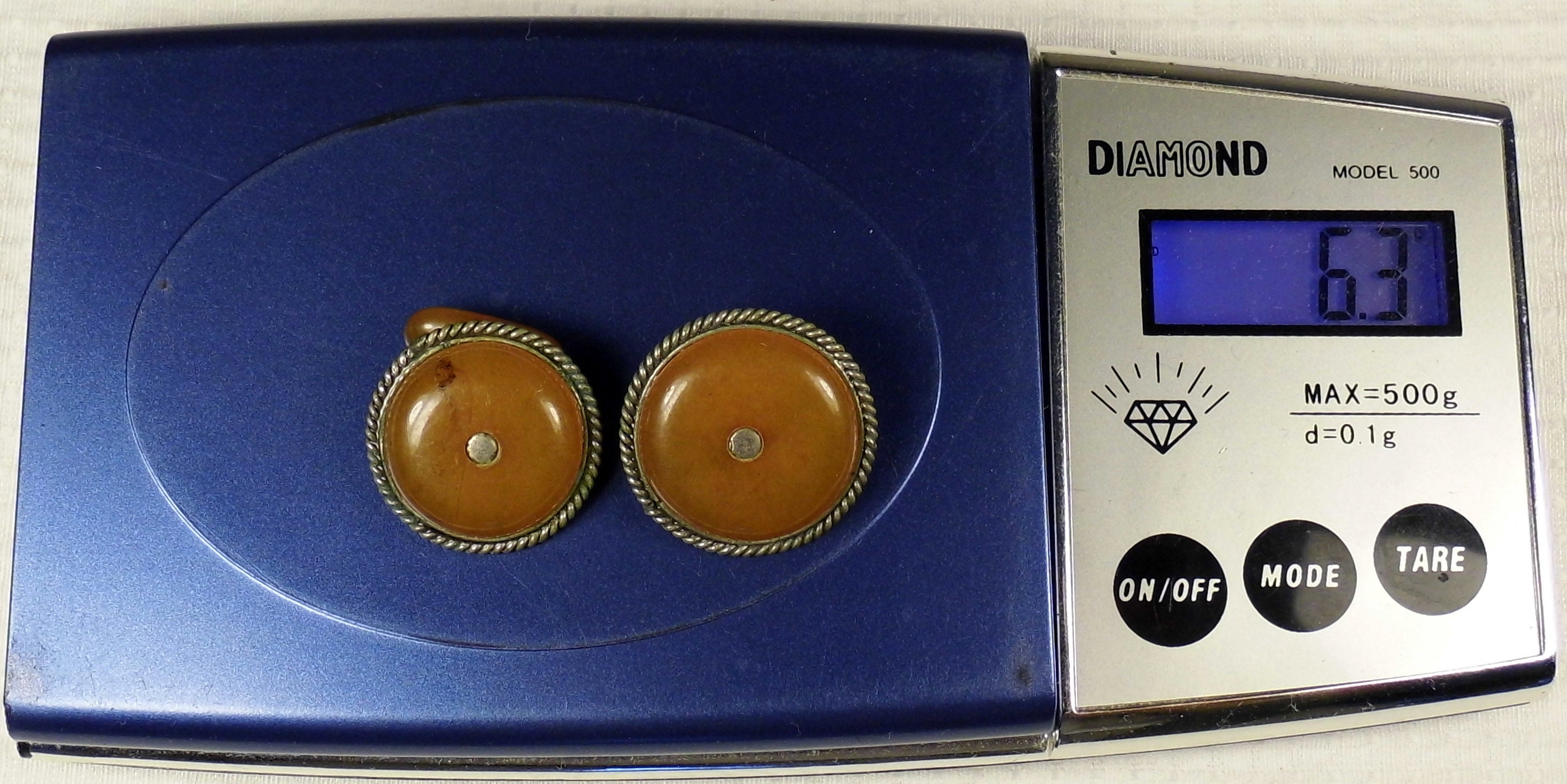 Old vintage retro antique toffee / honey color Pressed Baltic Amber ...