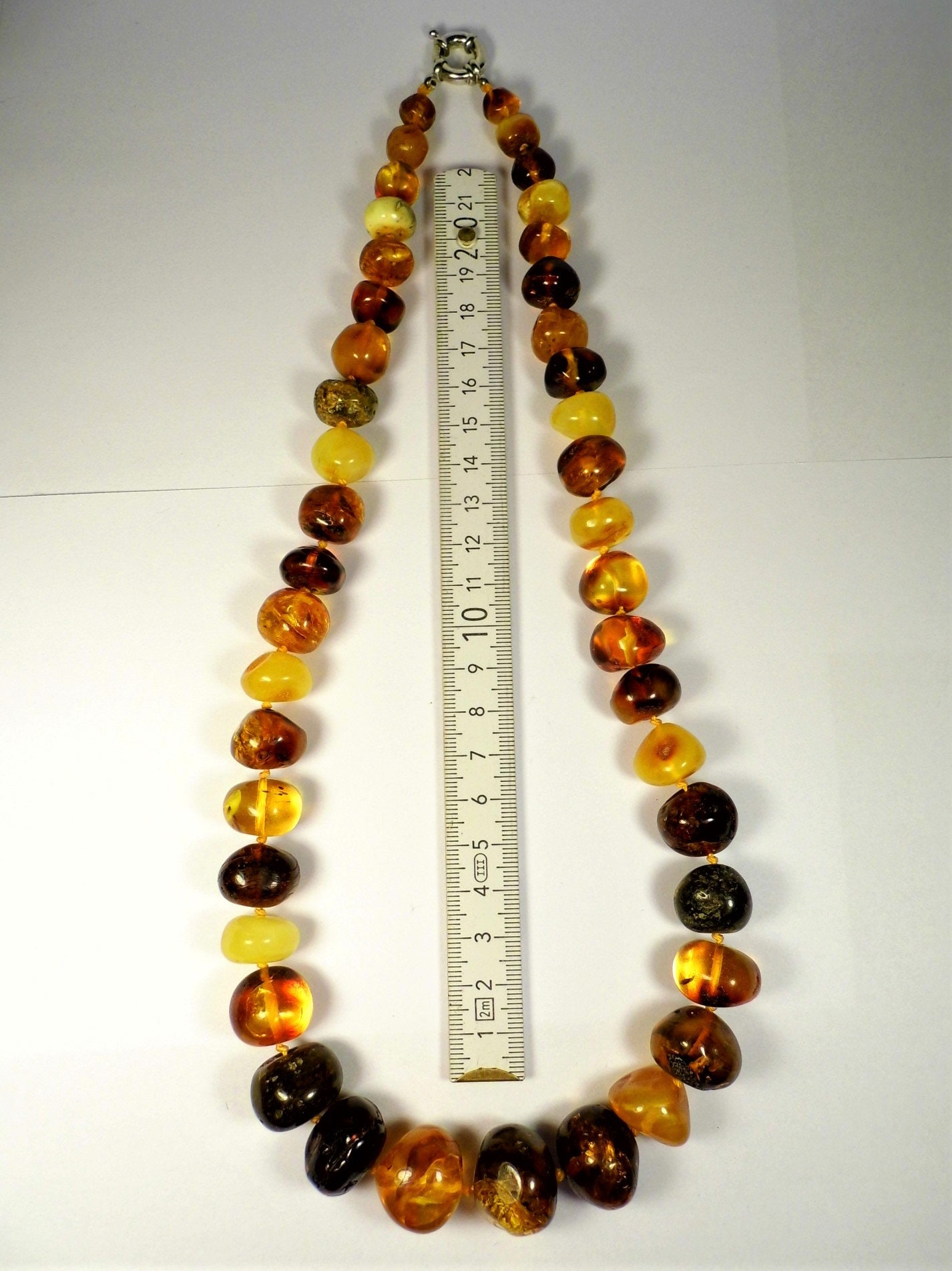 Natural multi-color Baltic Amber genuine gemstone necklace authentic ...