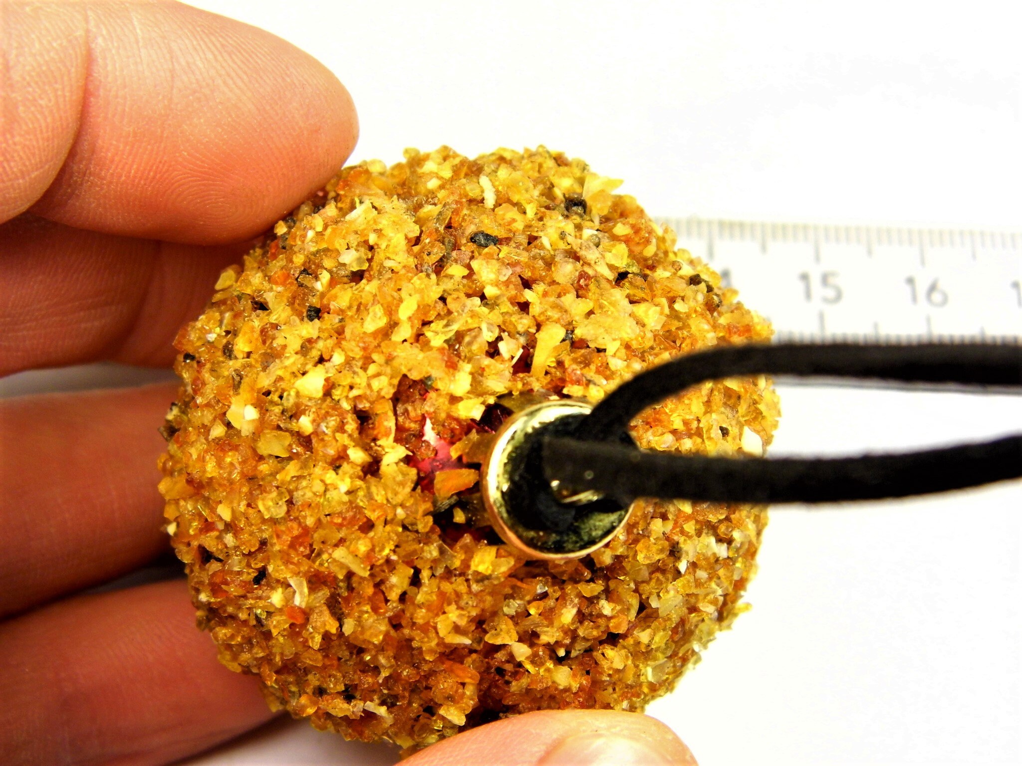 Natural Baltic Amber stone Christmas tree ball decoration Xmas gift ...