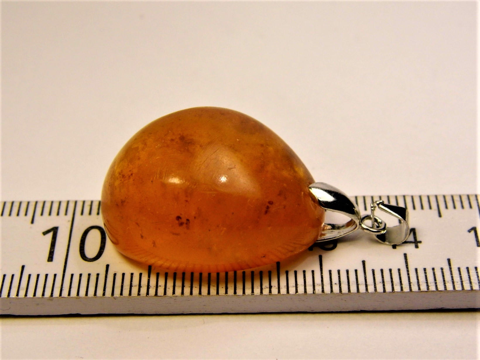 Natural genuine real polished Baltic Amber gemstone pendant honey ...