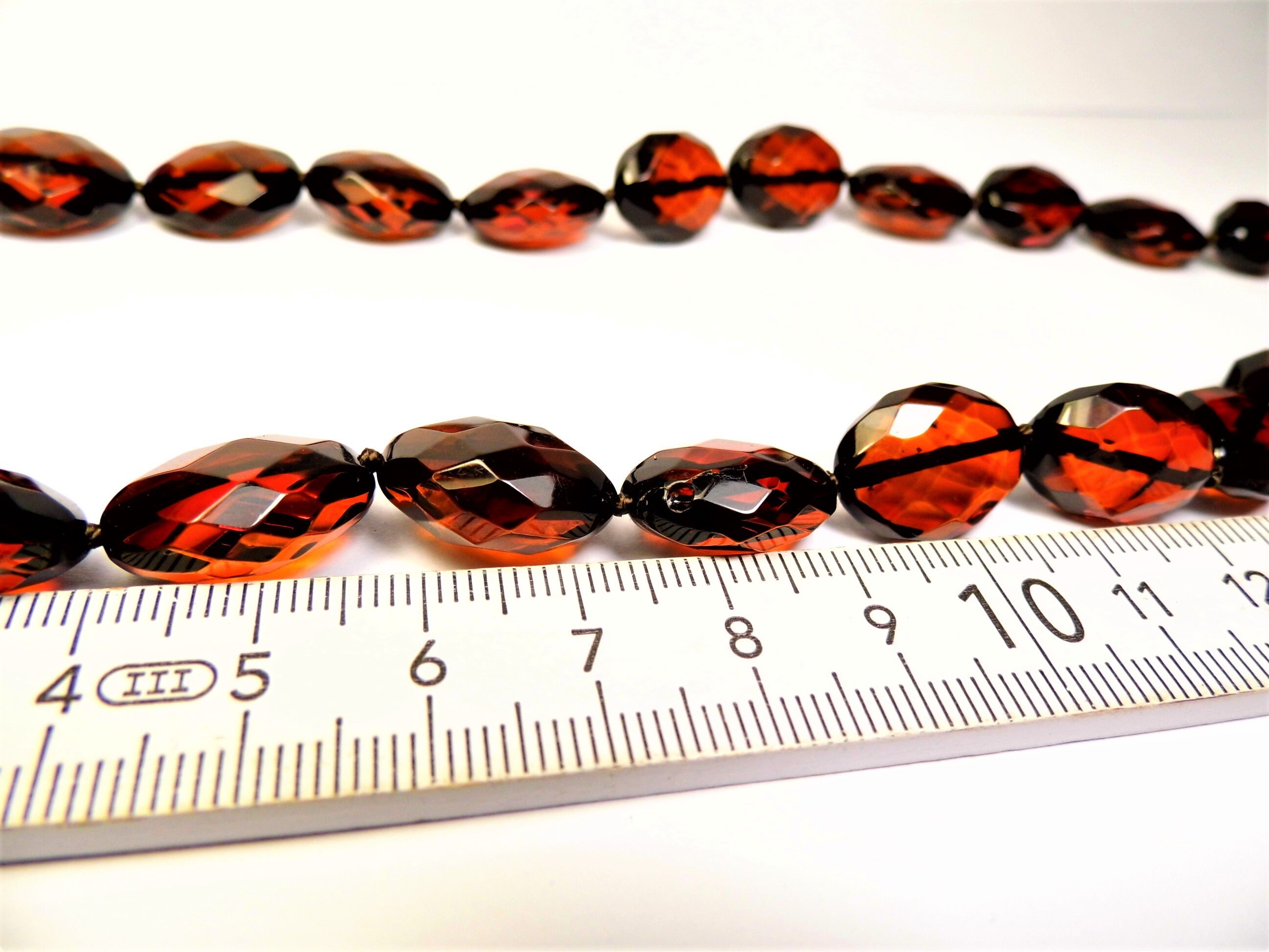 Baltic Amber faceted necklace natural genuine 23 grams dark cherry ... Baltic Amber faceted necklace natural genuine 23 grams dark cherry ...