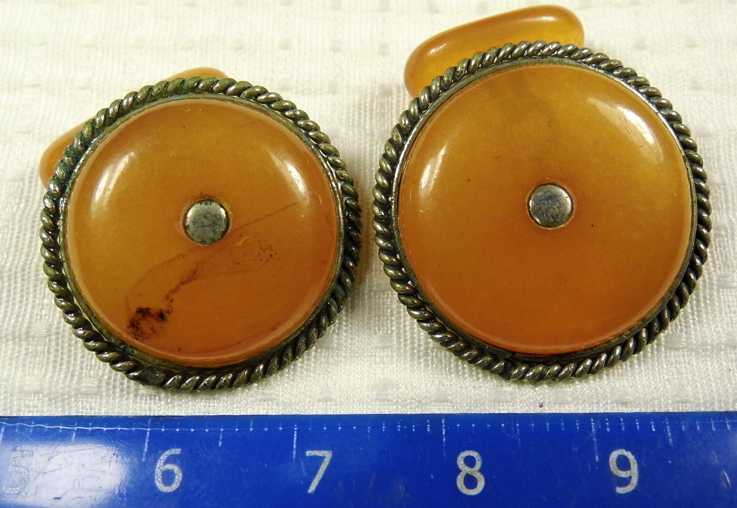 Old vintage retro antique toffee / honey color Pressed Baltic Amber ...