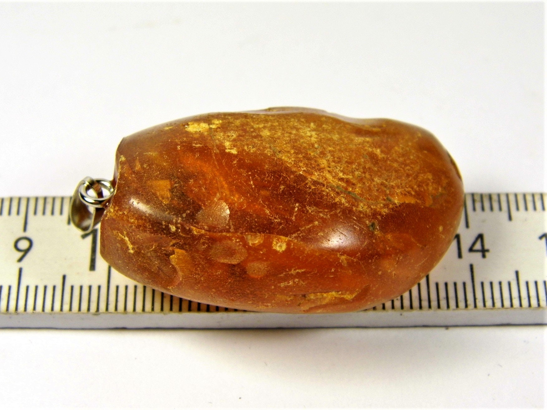 Old vintage genuine authentic Baltic Amber honey color stone pendant 10 ...
