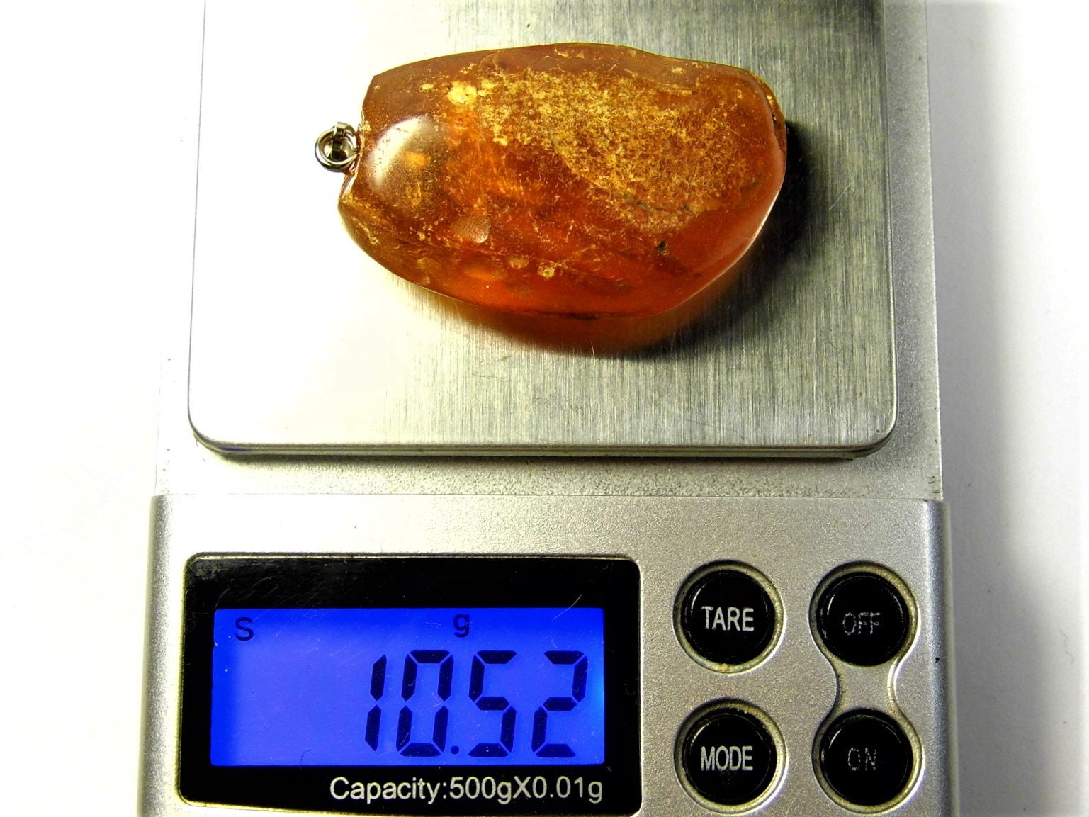 Old vintage genuine authentic Baltic Amber honey color stone pendant 10 ...