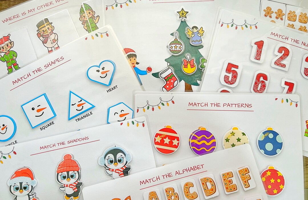 Christmas Busy Book Printable Busy Book for Toddlers - Etsy