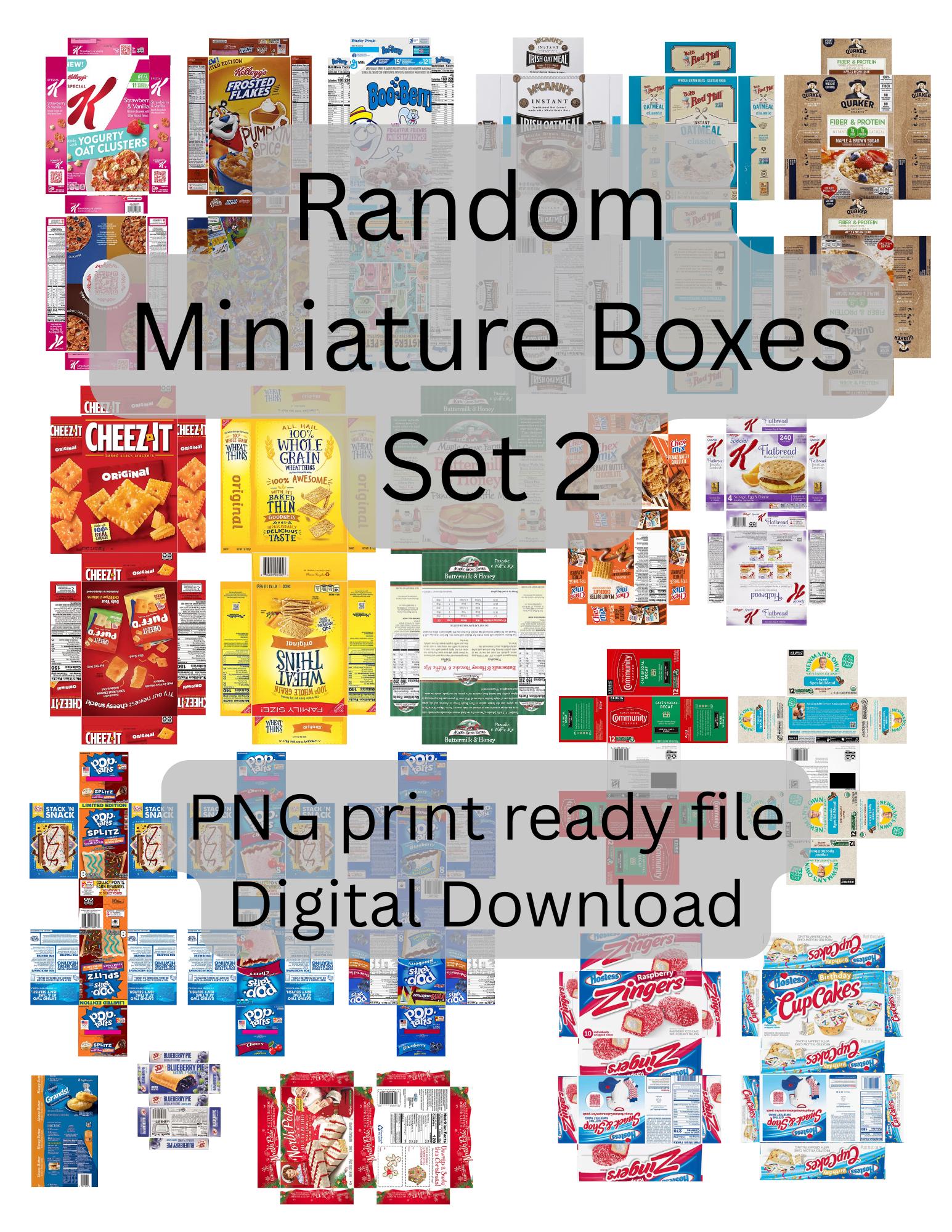 2024 21 Random Boxes Set 2,miniatures, Digital File, Digital Download ...