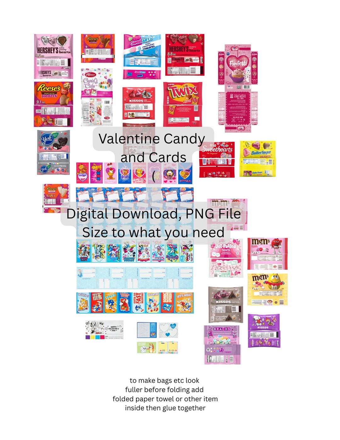 Cupid’s Snack Pack: Fun Candy Miniatures for Valentine's Joy Digital ...