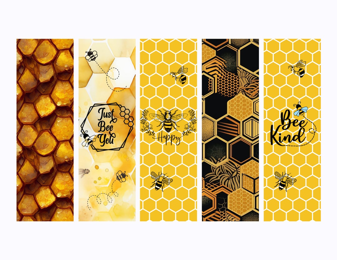 Honey Bee Themed Pen Wraps Set 1, Epoxy Pen Wraps, Digital File ...