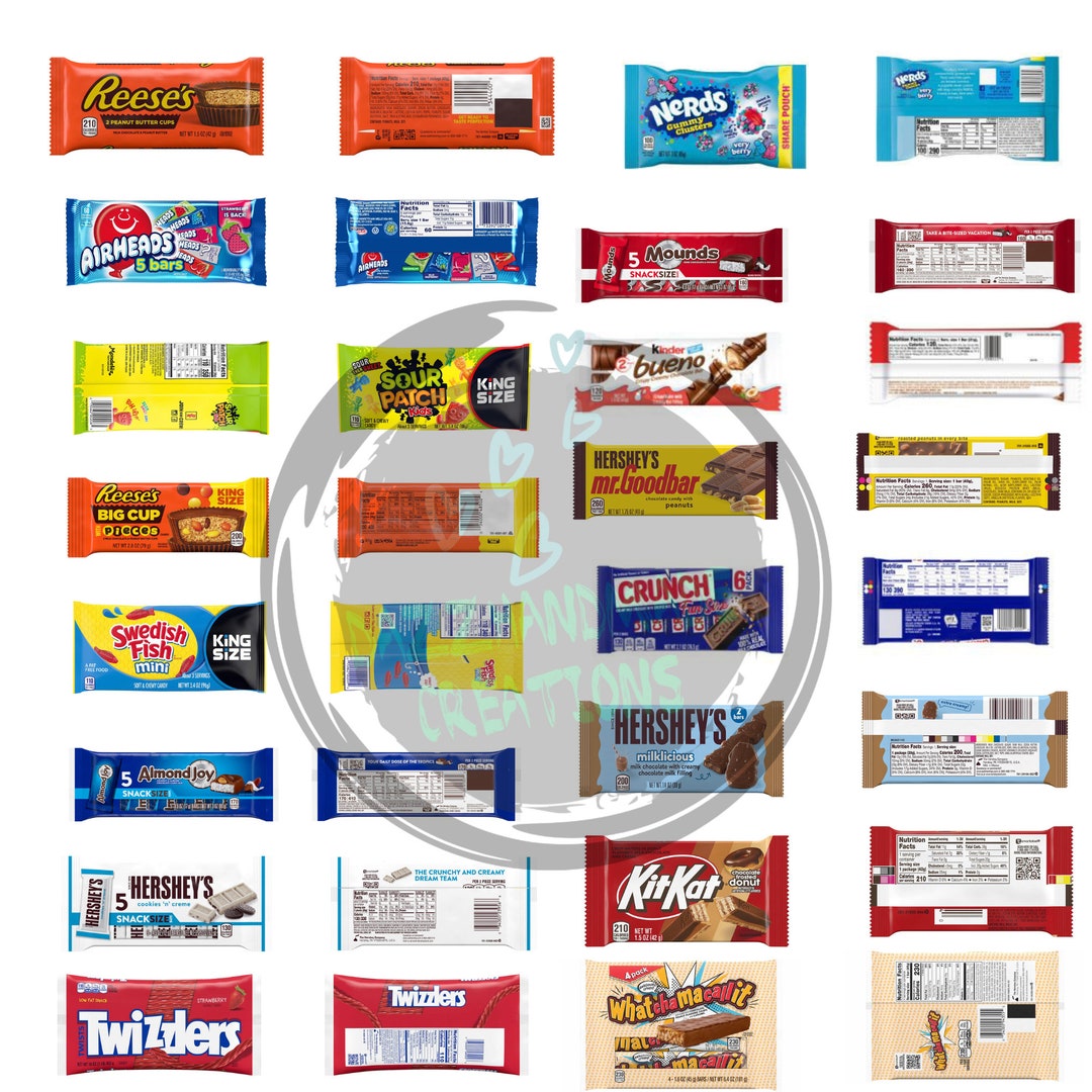 2024 16 Mini Candy Bags Set 1,miniatures, Digital File, Digital ...