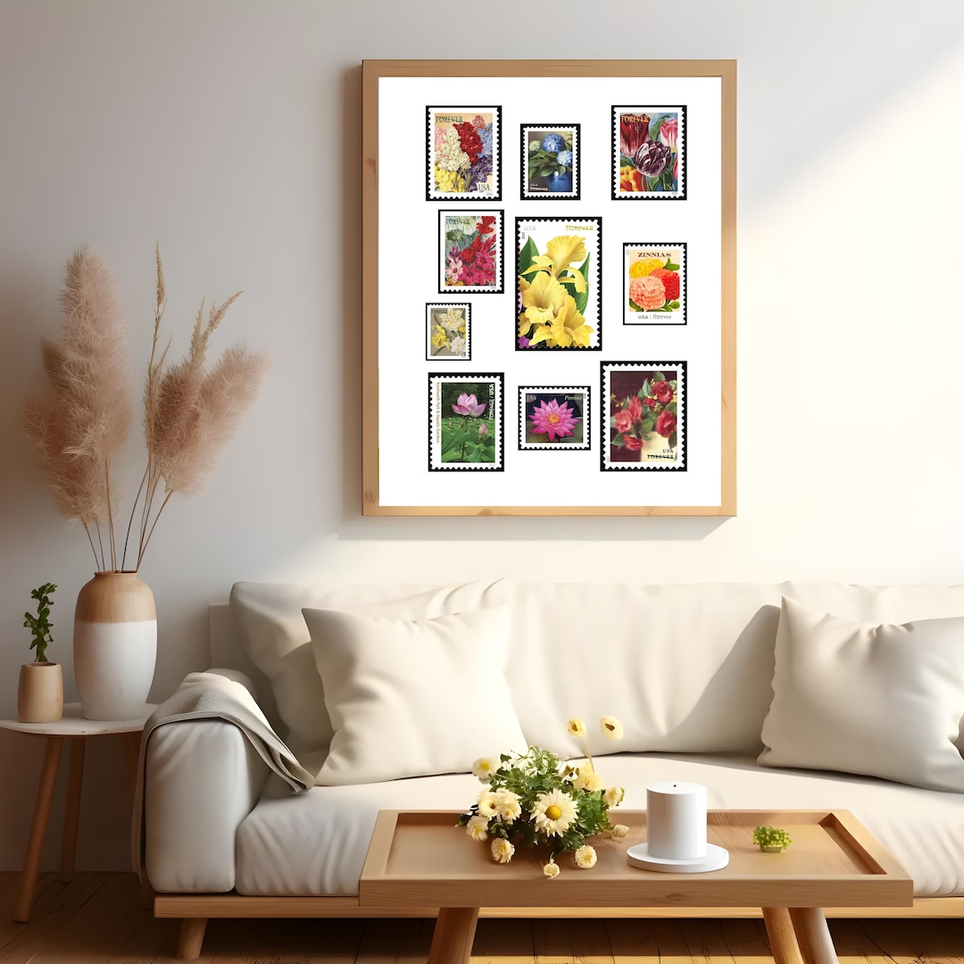 2025 Flower Art Collage Set 1 Picture Wall Art, INSTANT DOWNLOAD ...