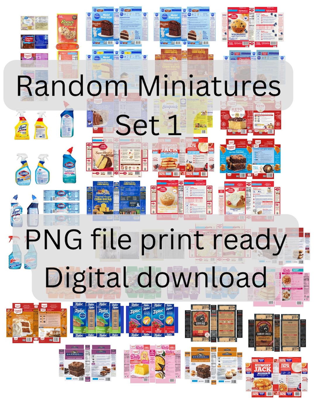 2024 35+ Mini Random Miniatures Set 1,miniatures, Digital File, Digital ...