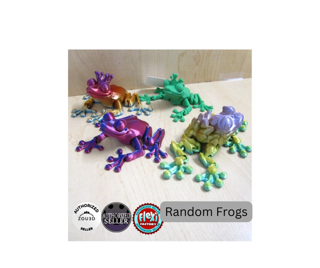 1 Random Frog, 3d Printed Figurine Mystery Surprise Blind Bag - Etsy