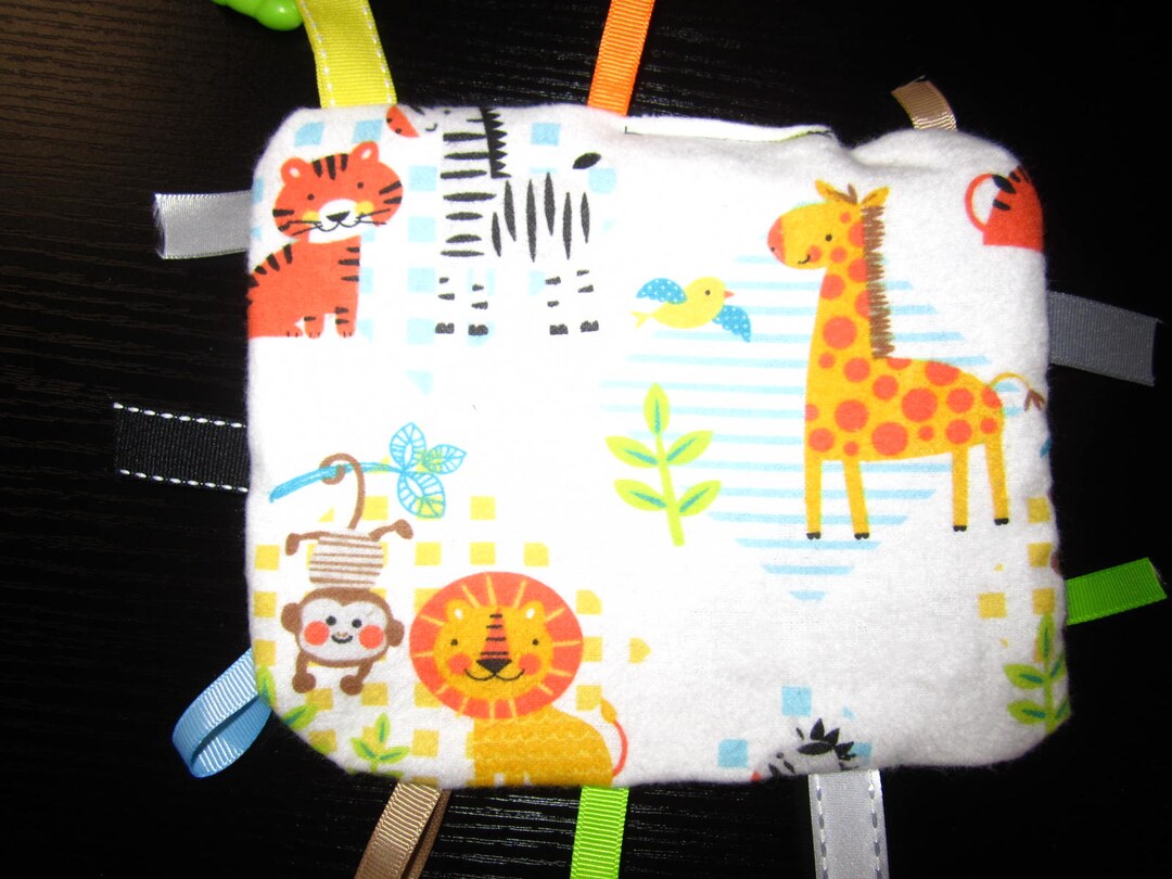 Zoo Animals Crinkle Tag Toy Baby Tag Toy Free Shipping - Etsy