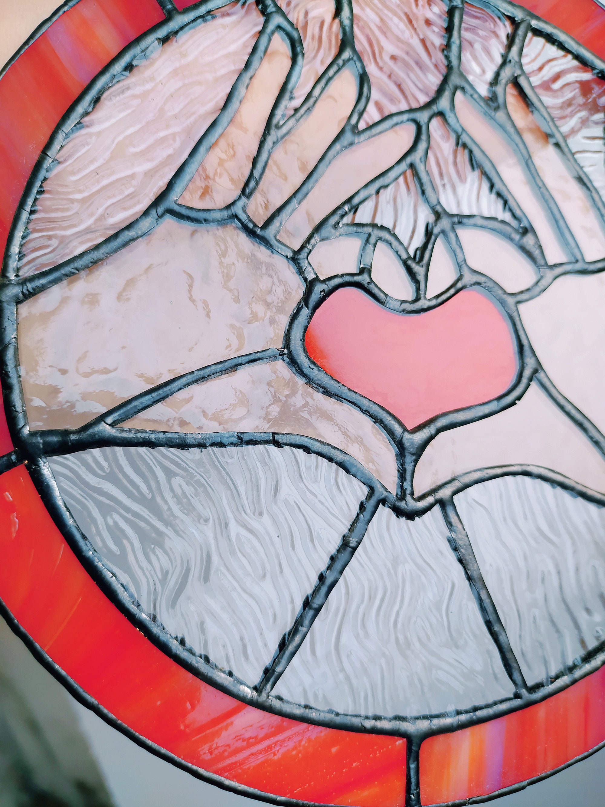 Stained Glass Hanging. Love Catchertiffany Glass Sunscreen.stained ...