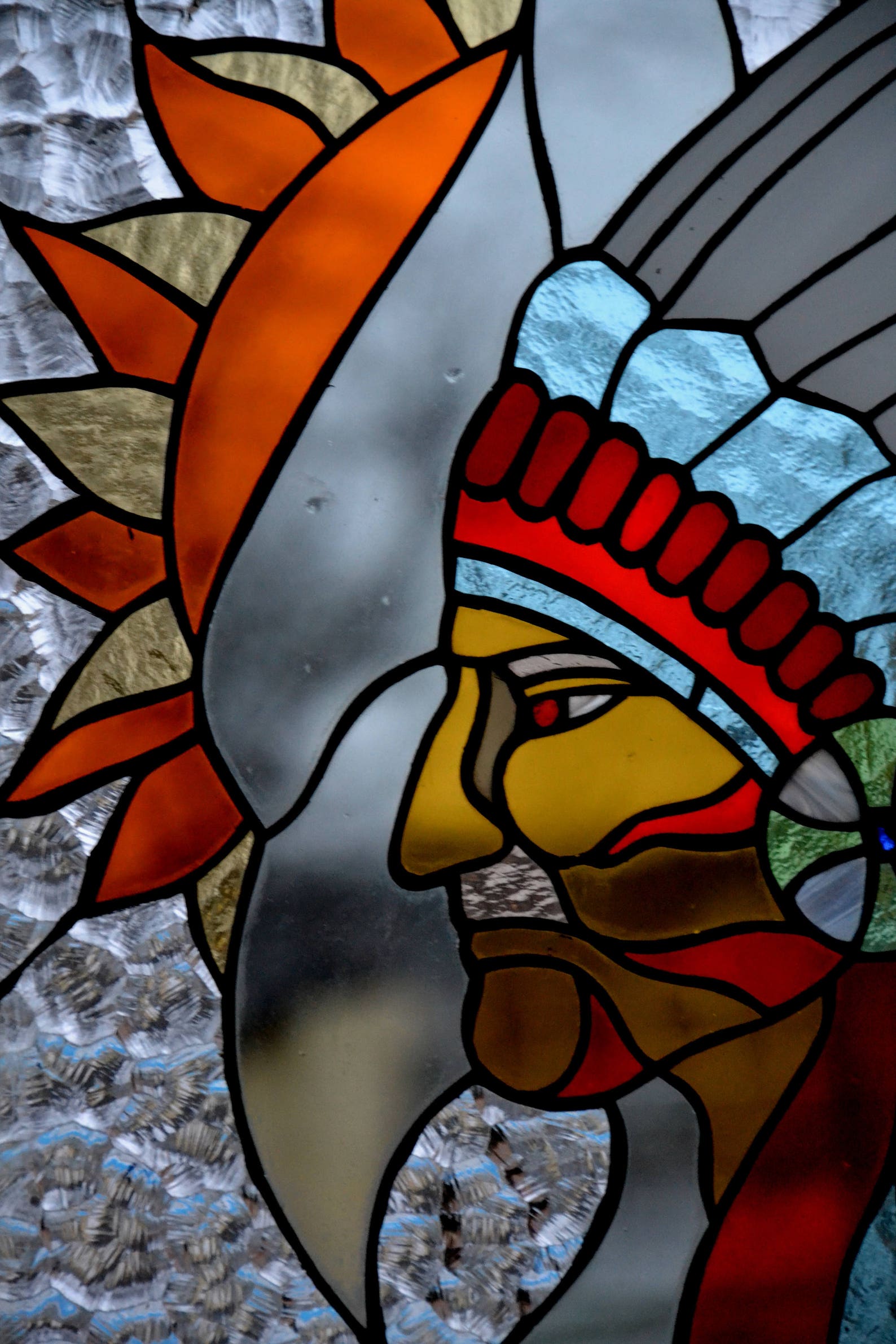 Indian Stained Glass Panel Tiffany Method Suncatcher Window - Etsy