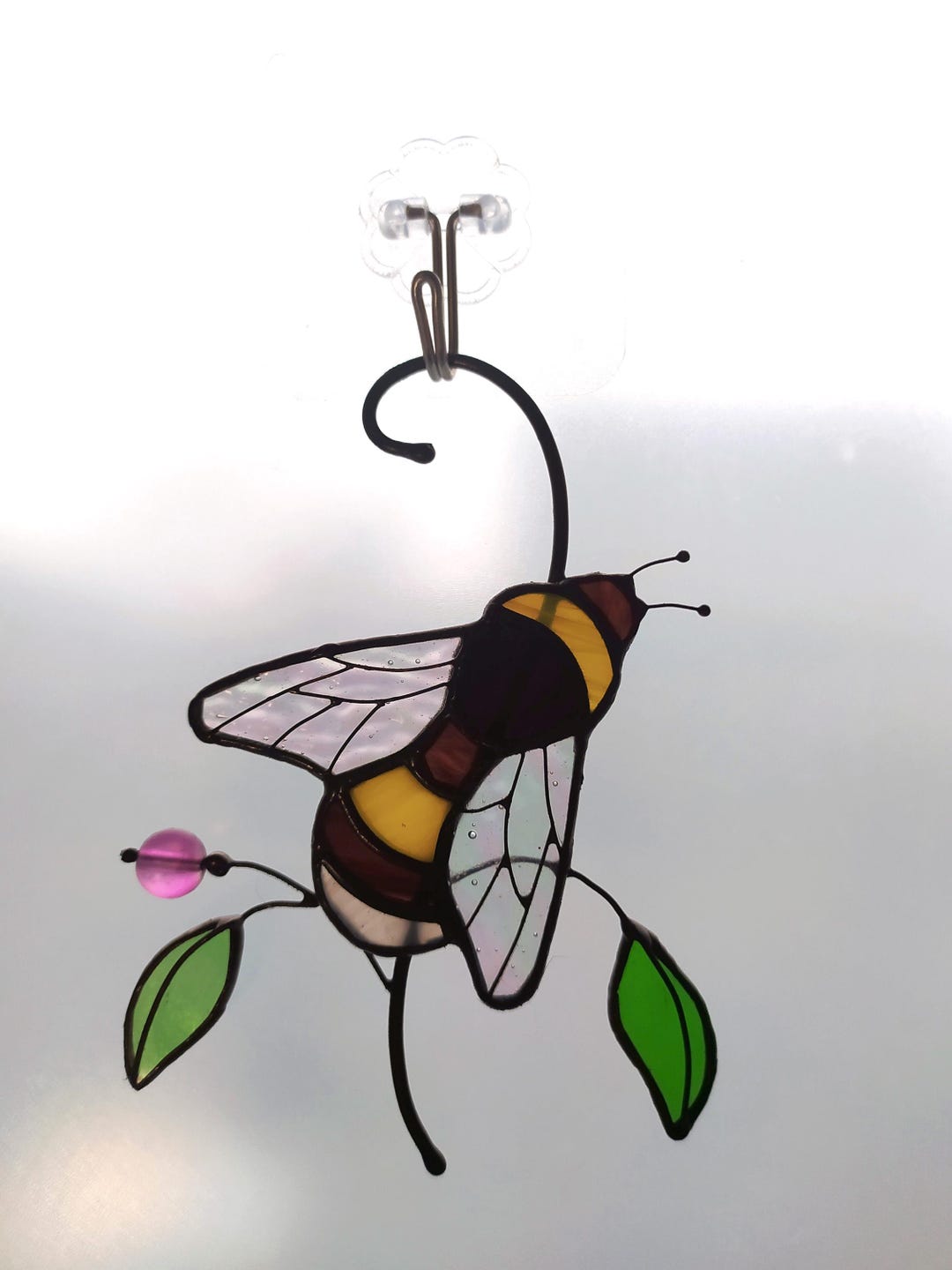 Stained Glass Bumblebee Ornament Pendant Bee Lover Gift Insect Lover ...