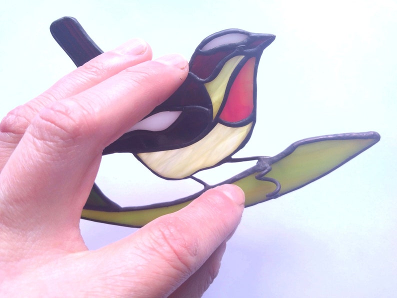 Stained Glass Bird Decor for Flower Pot Eco-friendly Hangings - Etsy
