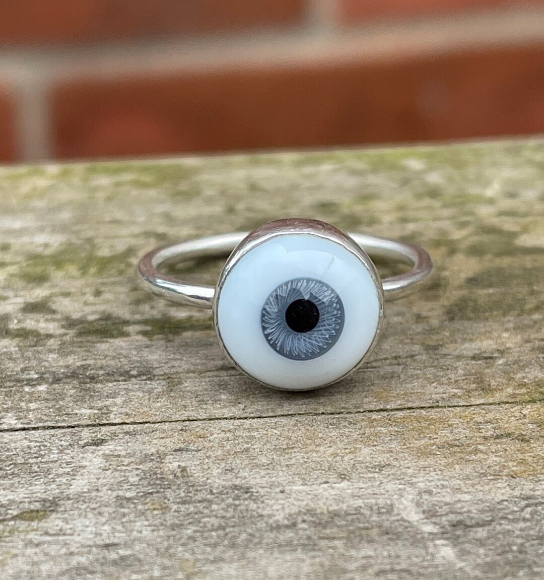 Silver Eyeball Ring - Etsy