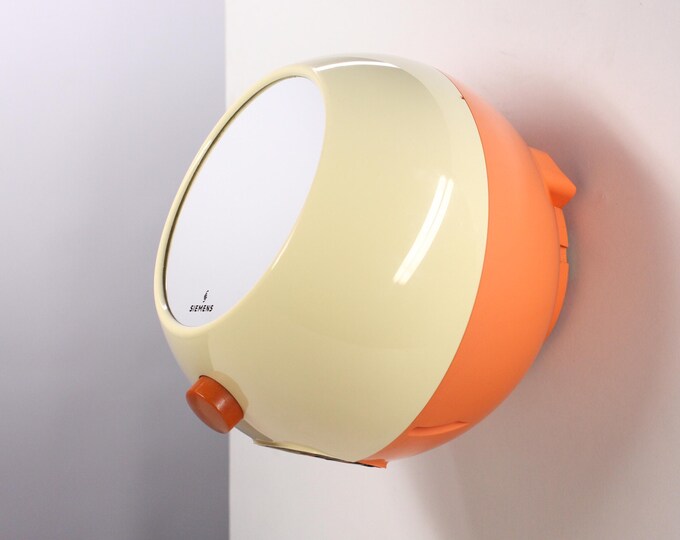 Siemens TH5000 Mirror Ball Hand Dryer, Germany, Space Age, Orange ...