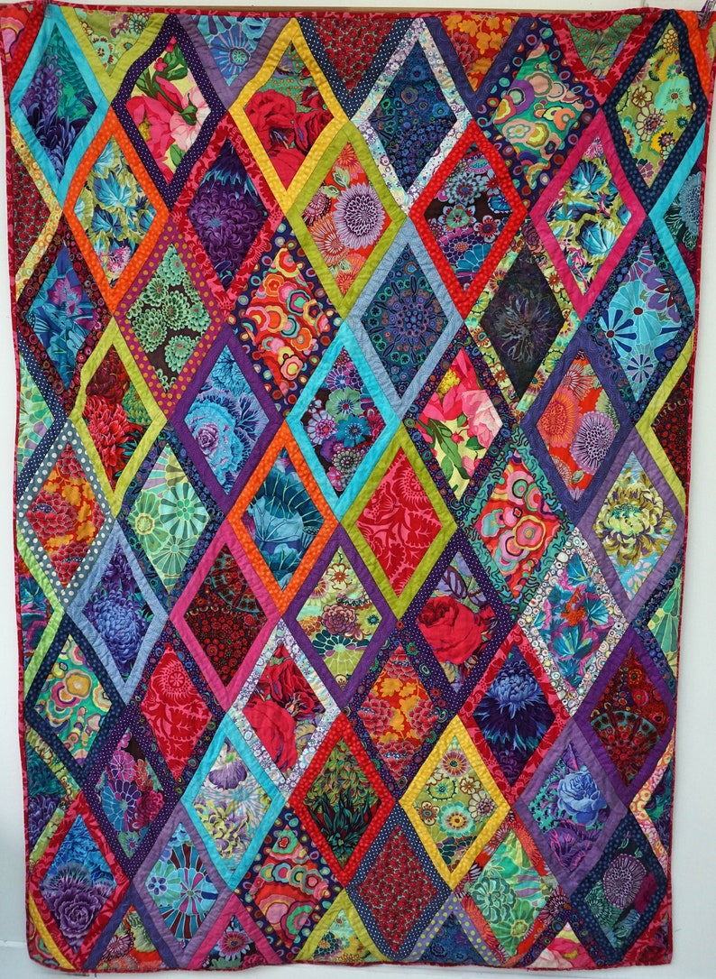 Kaffe Fassett quilt | Etsy