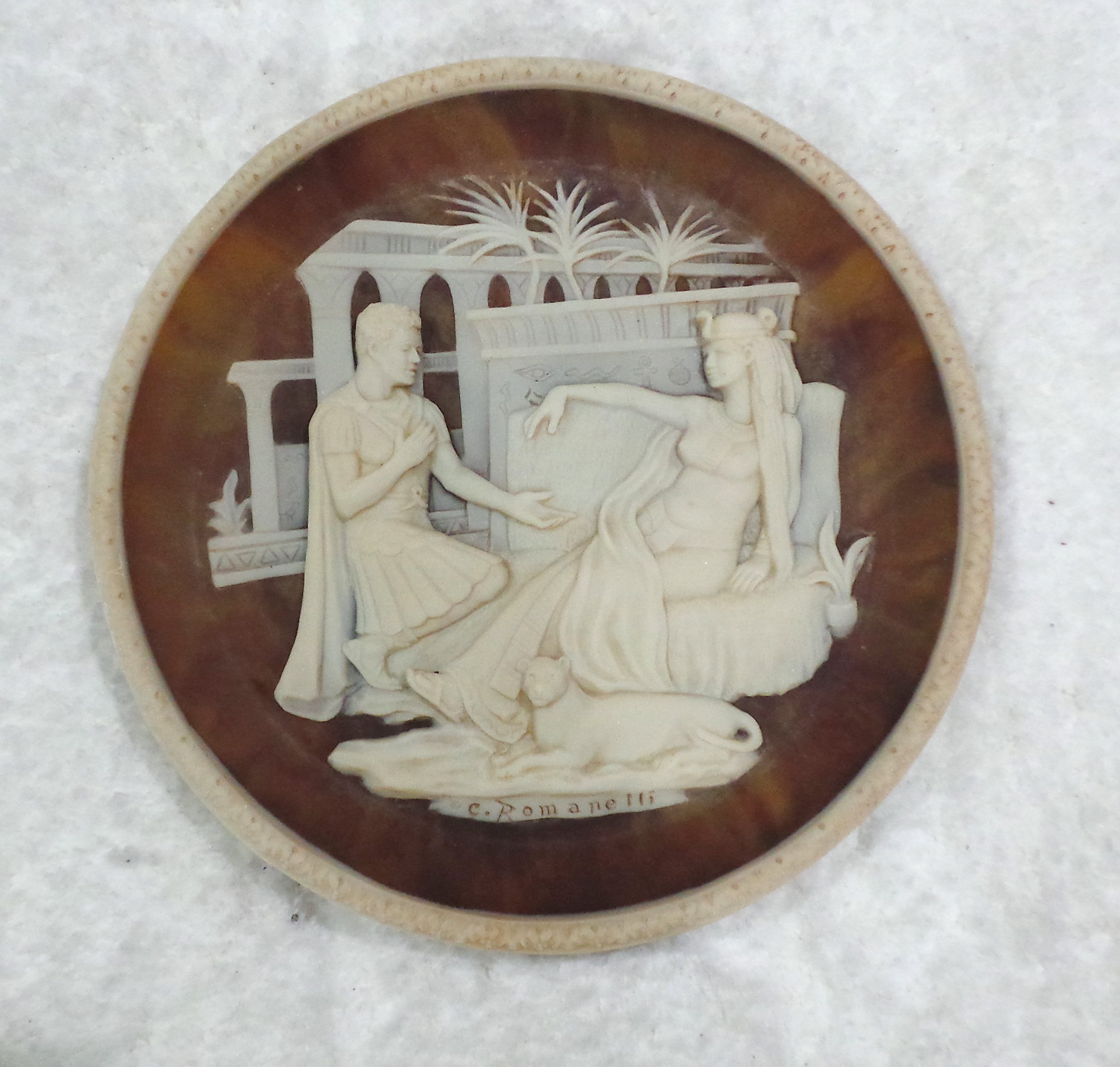 10" Incolay RARE Wall Plate From Coralay Classics Los Angeles - Etsy