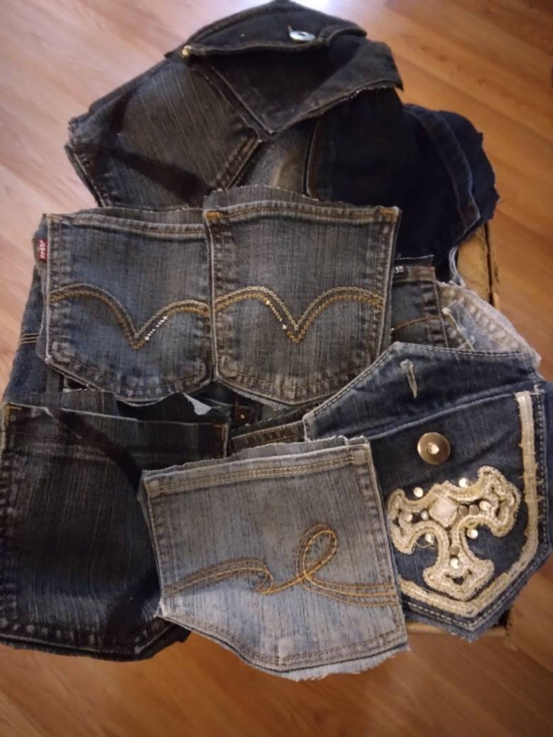 150 Denim Back Pockets Lot - Etsy