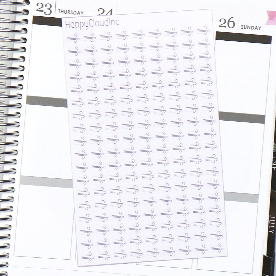 Windy Weather Planner Stickers (162 Stickers) - Etsy