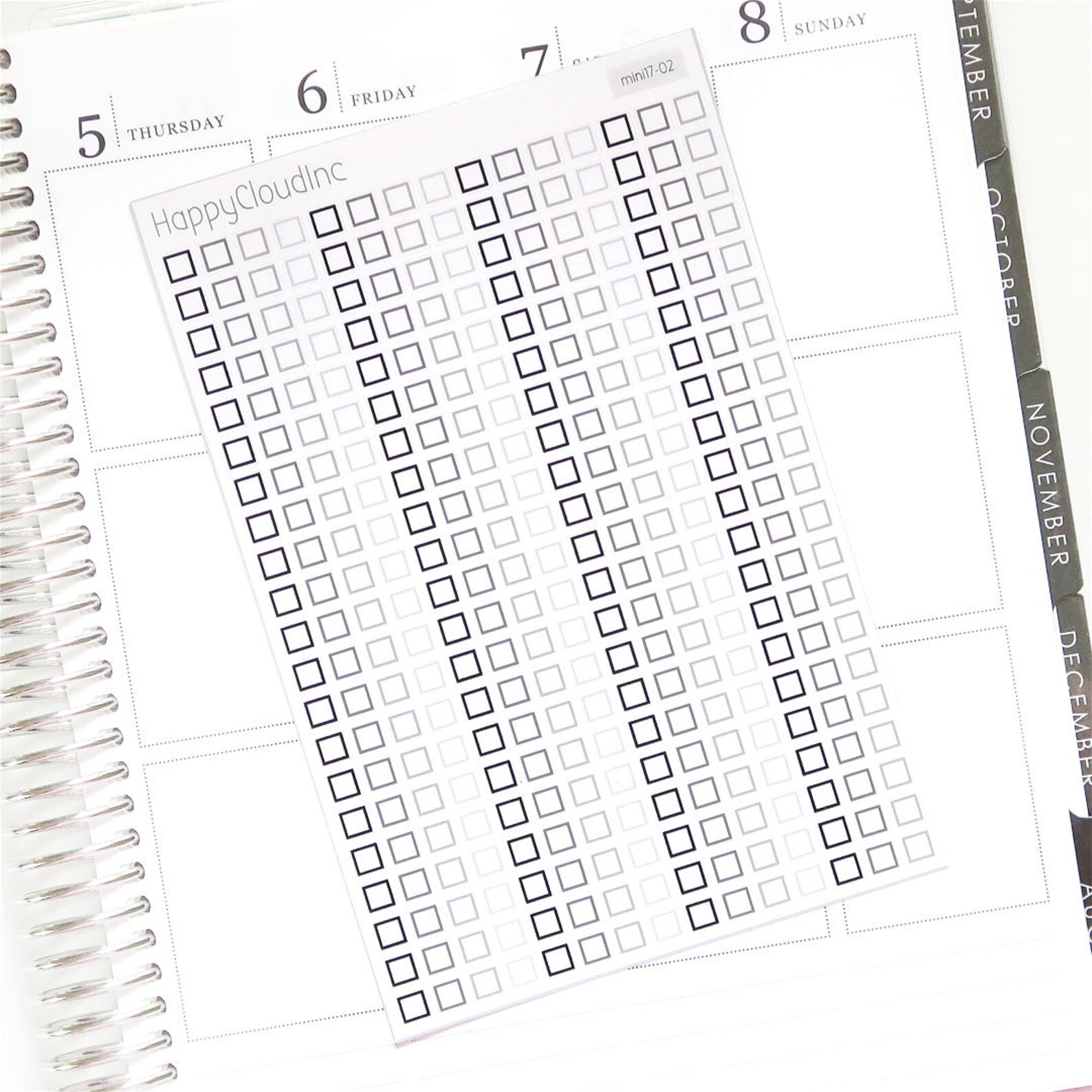Mini Square Checkbox Planner Stickers Checklist Stickers - Etsy