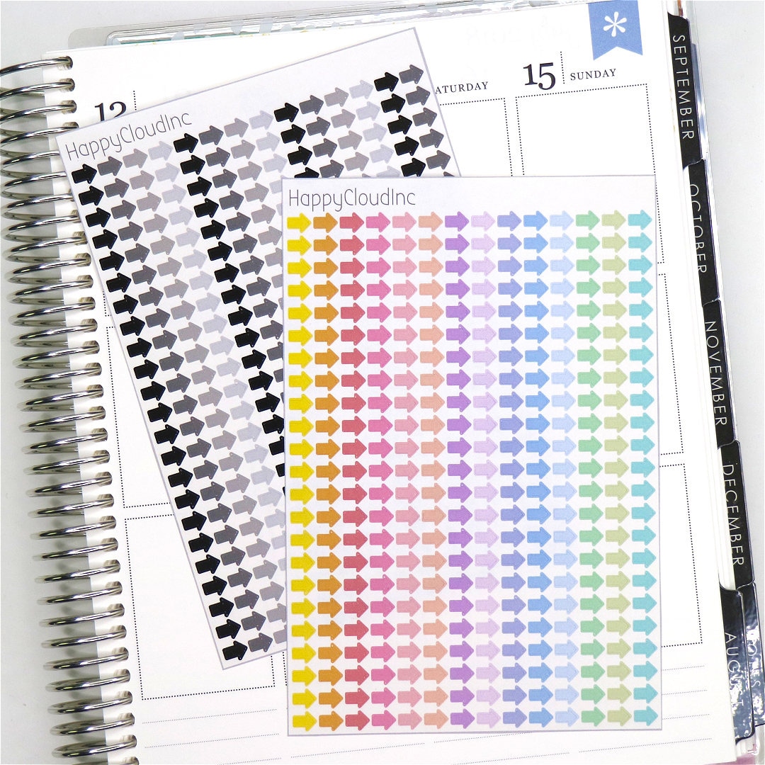 Mini Arrow Stickers - Planner Stickers - Etsy