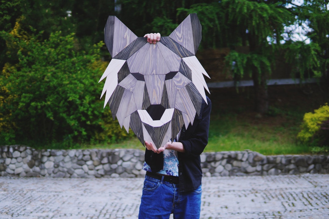 Wooden Wolf Wall Decor XL - Etsy
