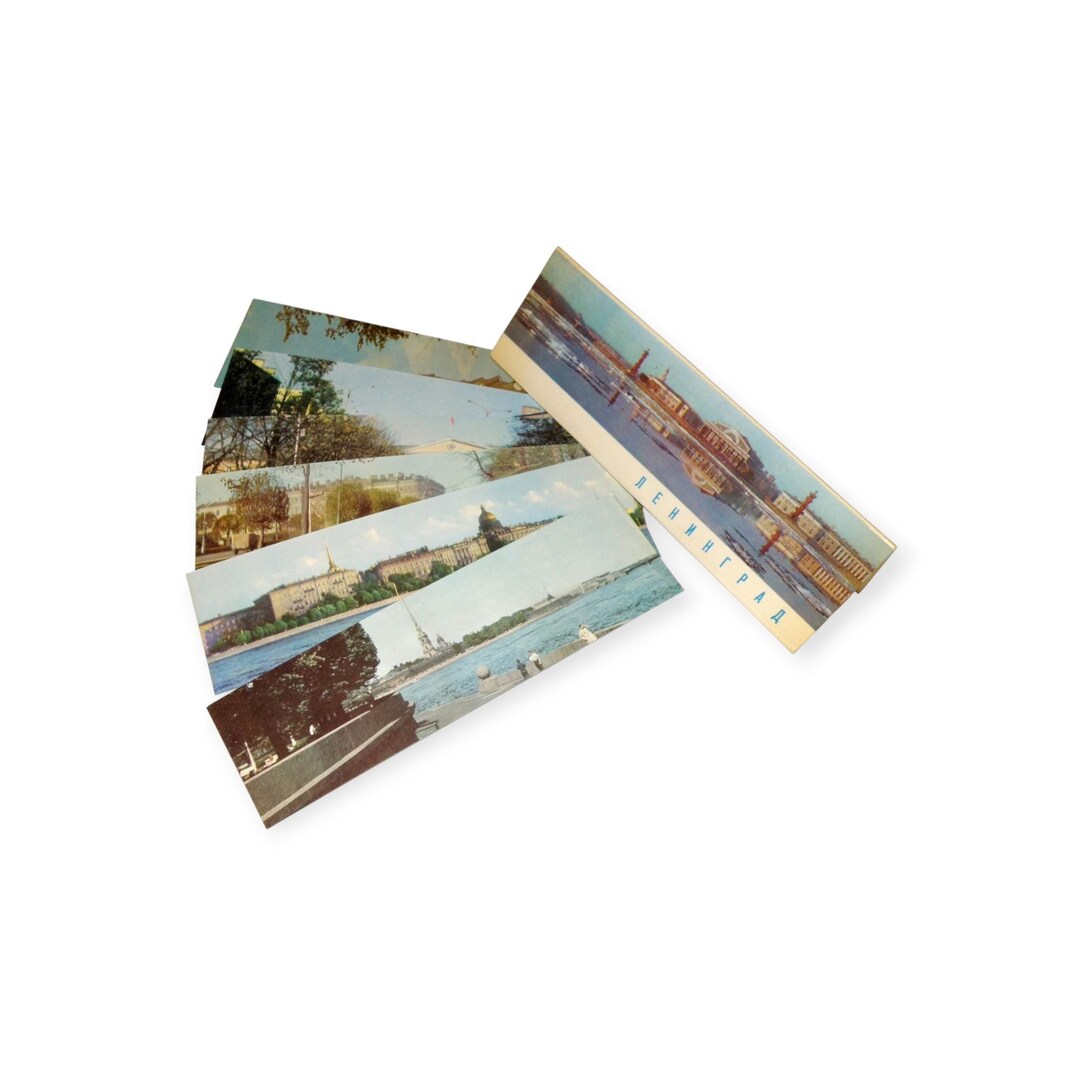 1960-s Bookmarks Set, Soviet Leningrad Photo Art Bookmarks, Leningrad ...