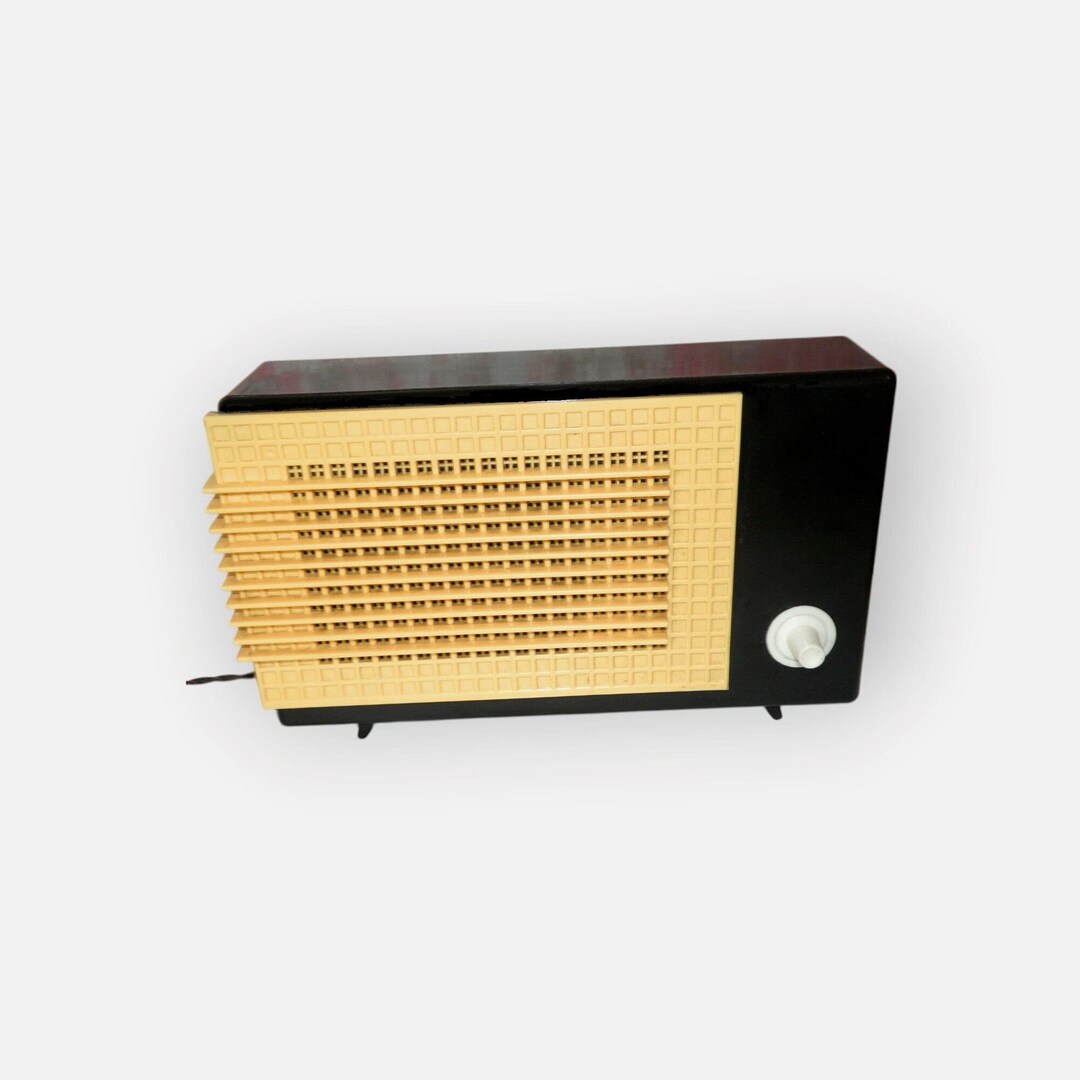 Vintage Radio 60-s, Bakelite Black White Wire Radio Receiver ...