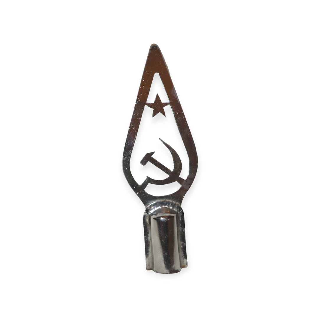 Soviet Flag Topper, USSR Metal Finial to Flag, Metal Flag Pole Final ...
