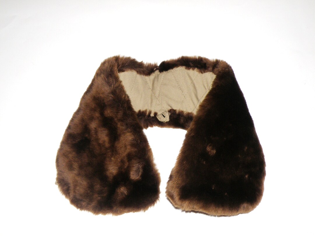 Vintage Sheep Fur Collar NOS Soviet Genuine Fur Collar for - Etsy