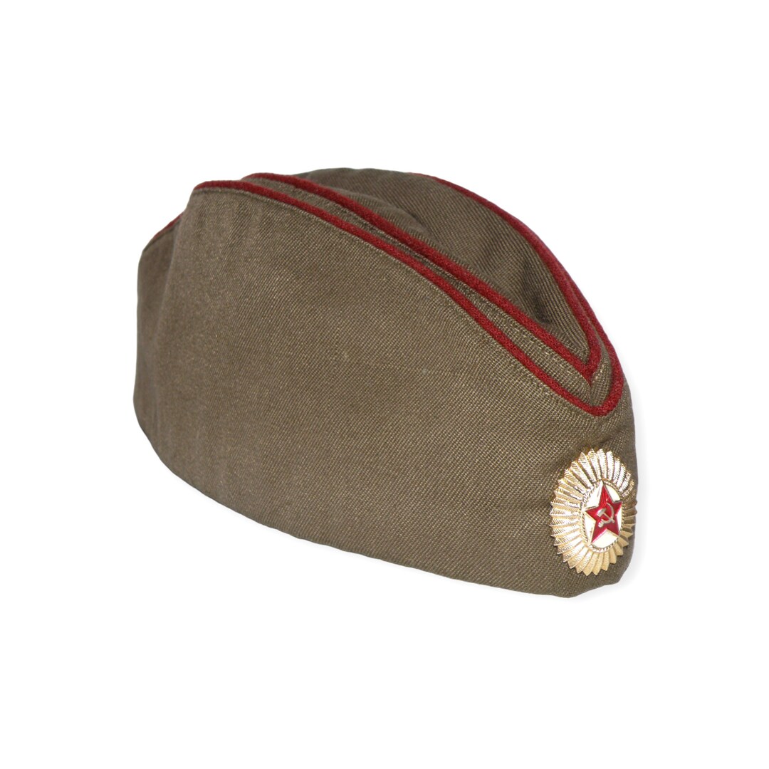 Soviet Garrison Cap With Cockade , Authentic USSR Forage-cup, Vintage ...