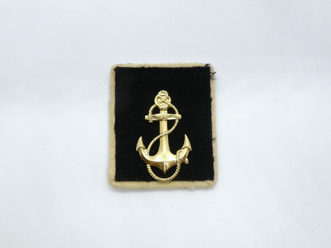 Soviet New Anchor Navy Cockade in Golden Tone, Vintage USSR Navy ...